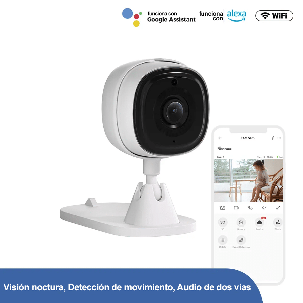 Cámara Seguridad WiFi Full HD – Sonoff CAM Slim - Sonoff.cl - Distribuidores Oficiales