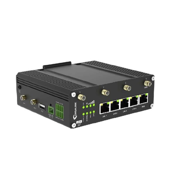 Router Celular Industrial 5G WiFi 6 (2.4/5Ghz) Dual SIM PoE GPS RS232 ...