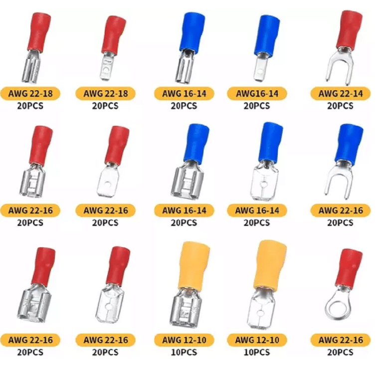Pack de 280 Terminales de Conectores Eléctricos Aislados – MCI Electronics