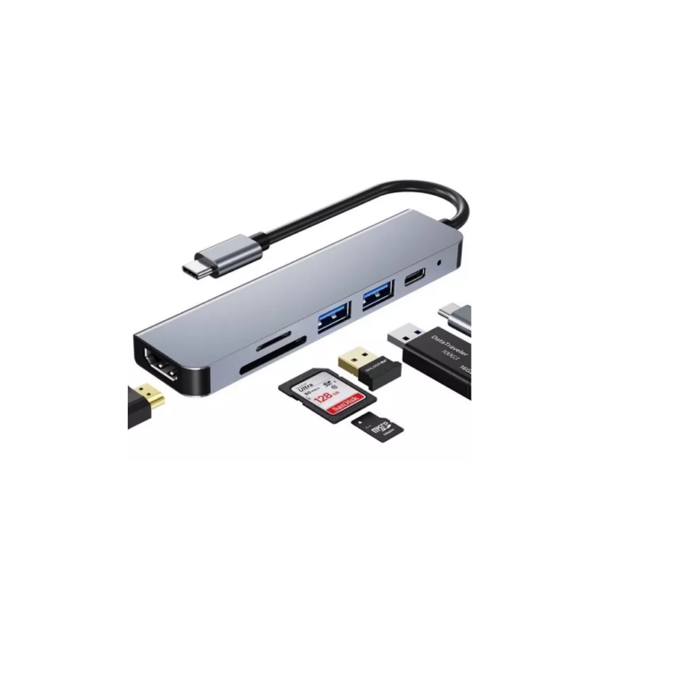 Hub USB 6 en 1 Tipo C con Salida HDMI – MCI Electronics
