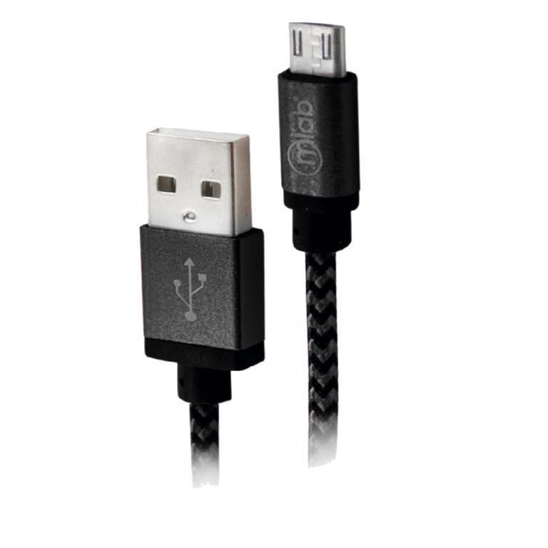 Cable Micro USB de 1m Negro – Mlab – MCI Electronics