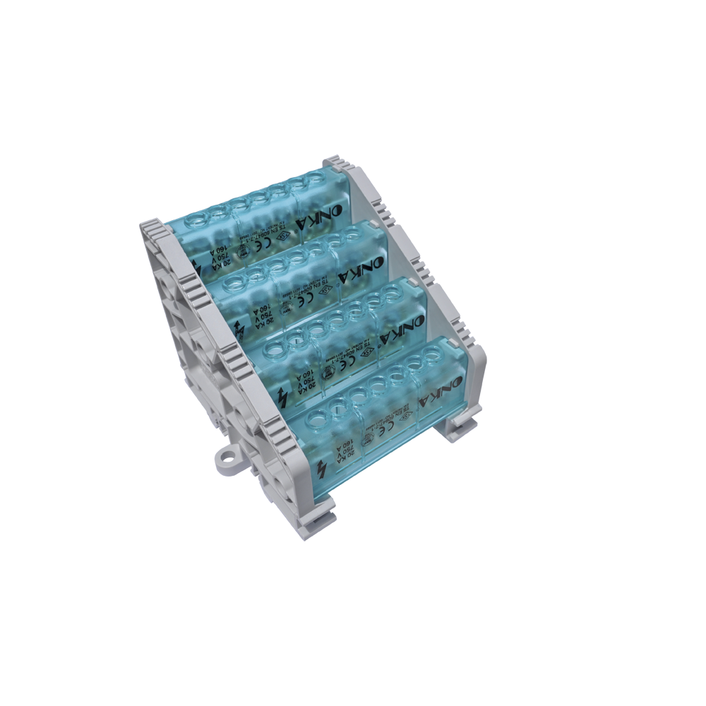 Unidad de Distribución de Cuatro Polos con Tapa Tipo Alto (7x12mm², 2/ ...