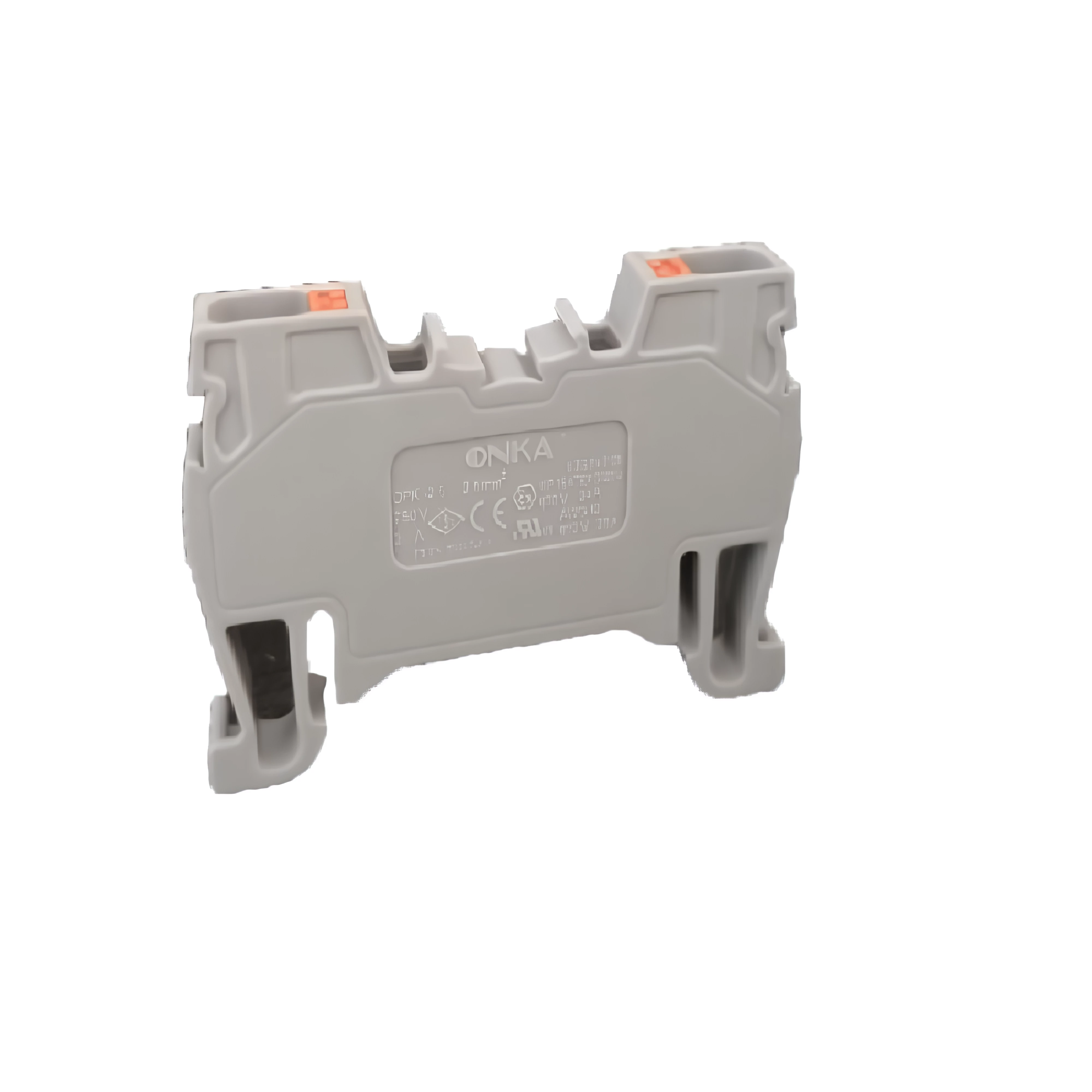 Terminal block 2,5mm² (monoblock) con conexión push-in para riel DIN – Onka – MCI Electronics