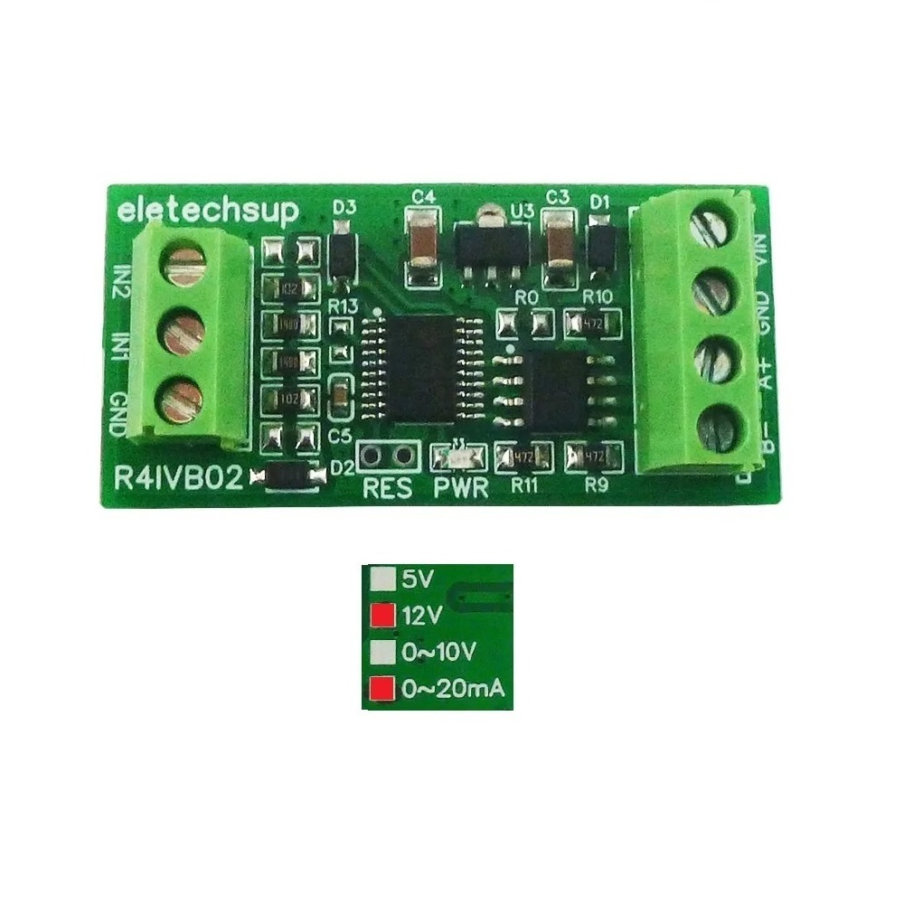Módulo Modbus RTU RS485 2 entradas 0/4 a 20mA – MCI Electronics